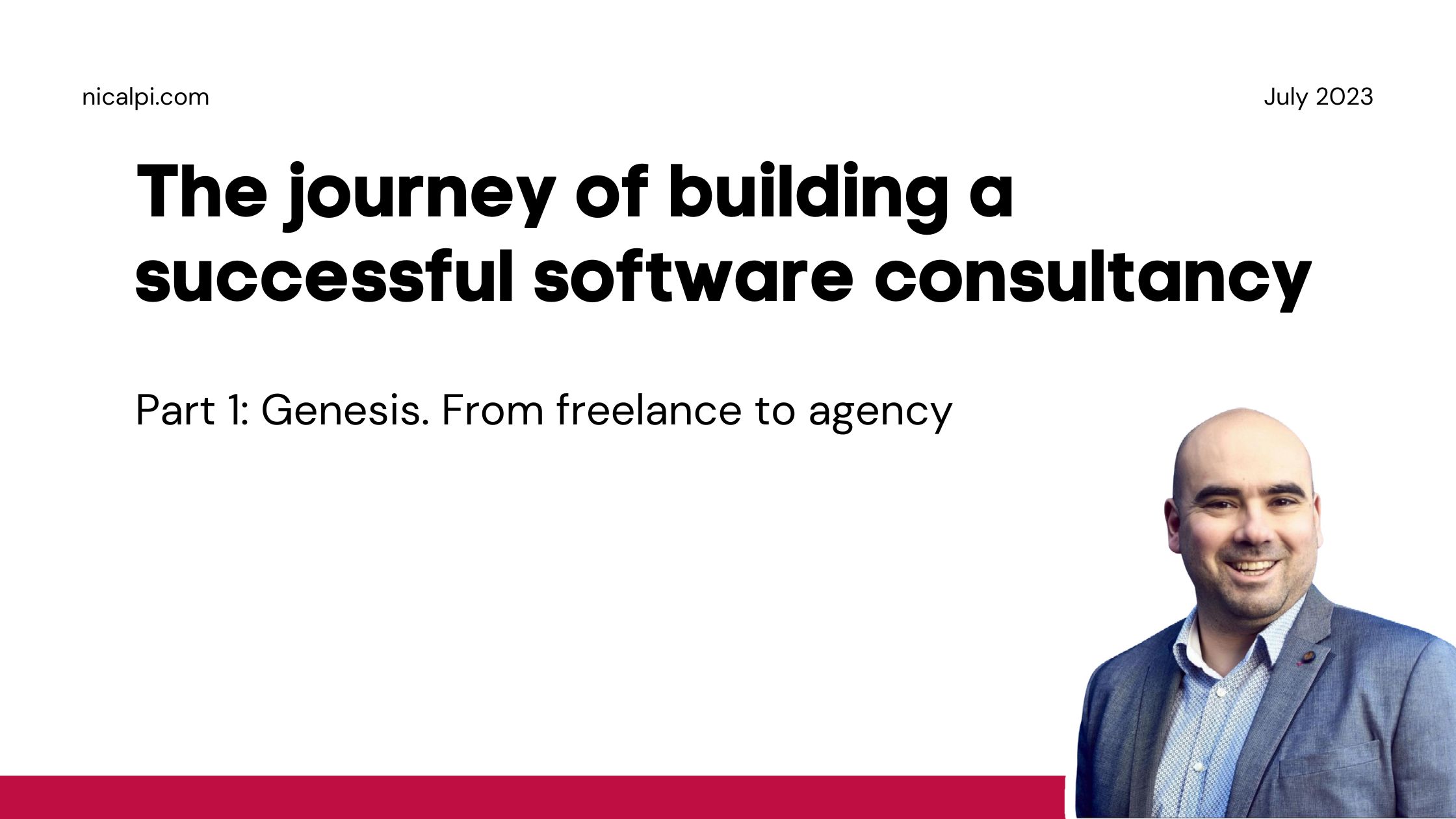 The Journey of Building a Successful Software Consultancy: Genesis ...